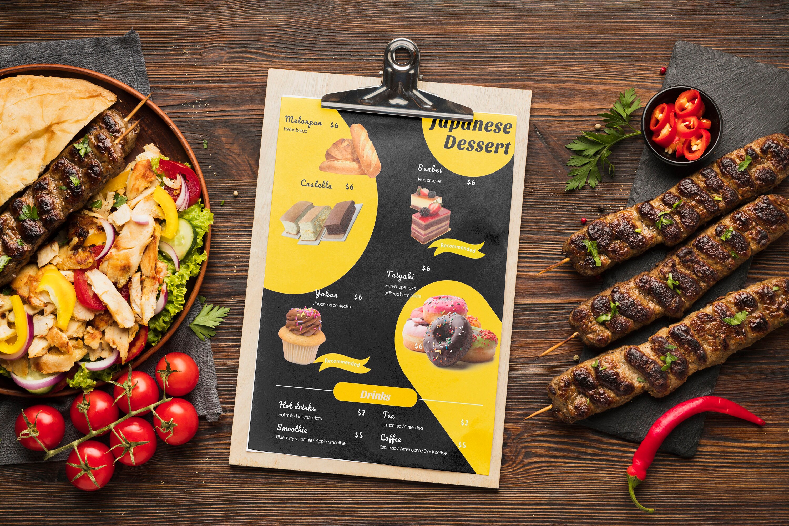 Digital Restaurant Menu Flyer Template | Food Menu Flyer Template ...