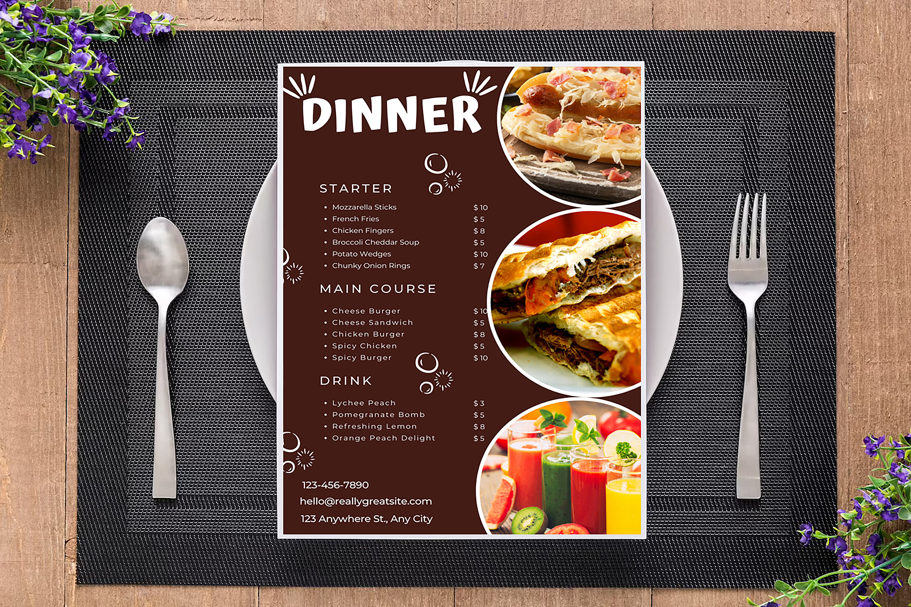 Editable Menu Template,cafe Menu,trendy Menu, Canva Editable Menu, Menu ...