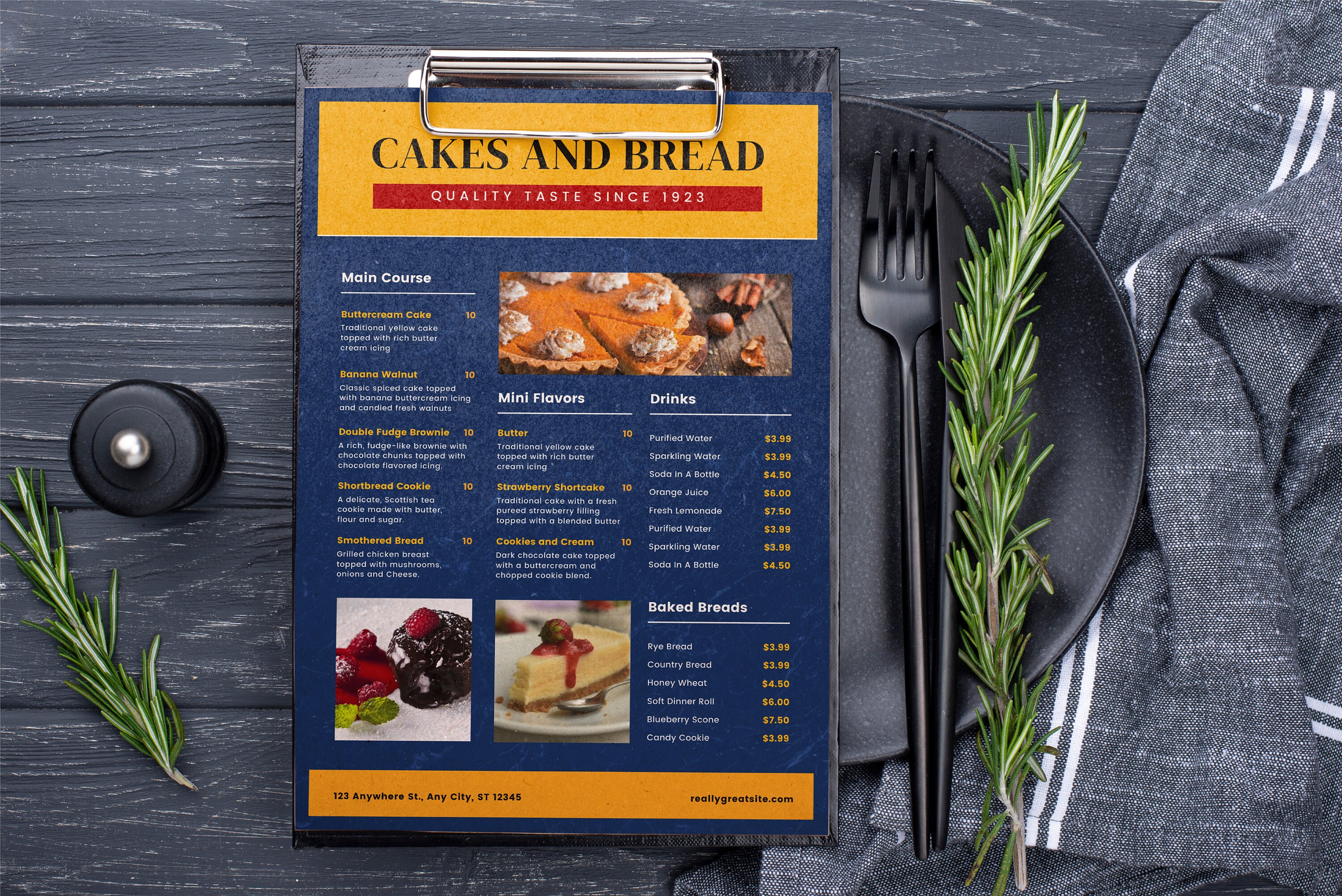 Restaurant Menu Template, Menu for Café, Restaurant Food Menu Editable ...