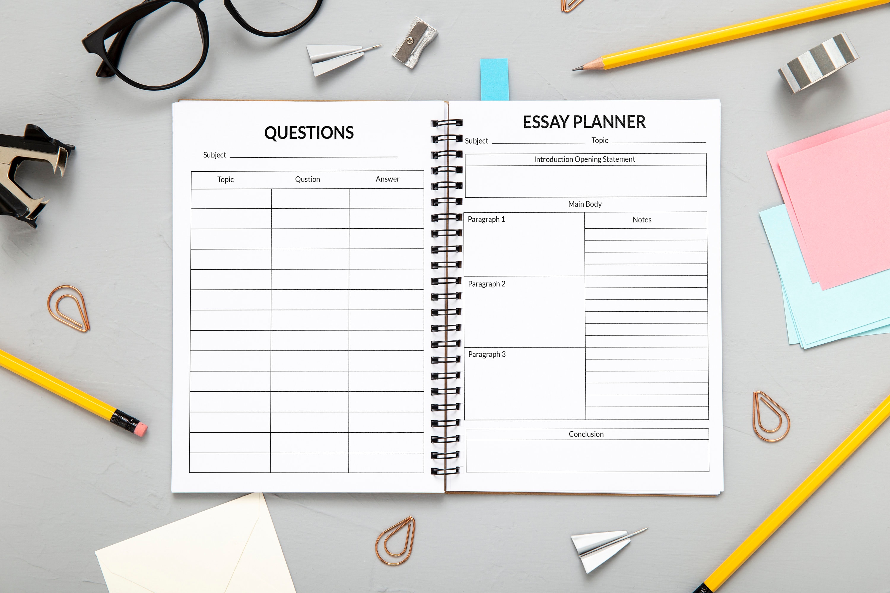 Printable Student Planner School, College, University, Home School ...