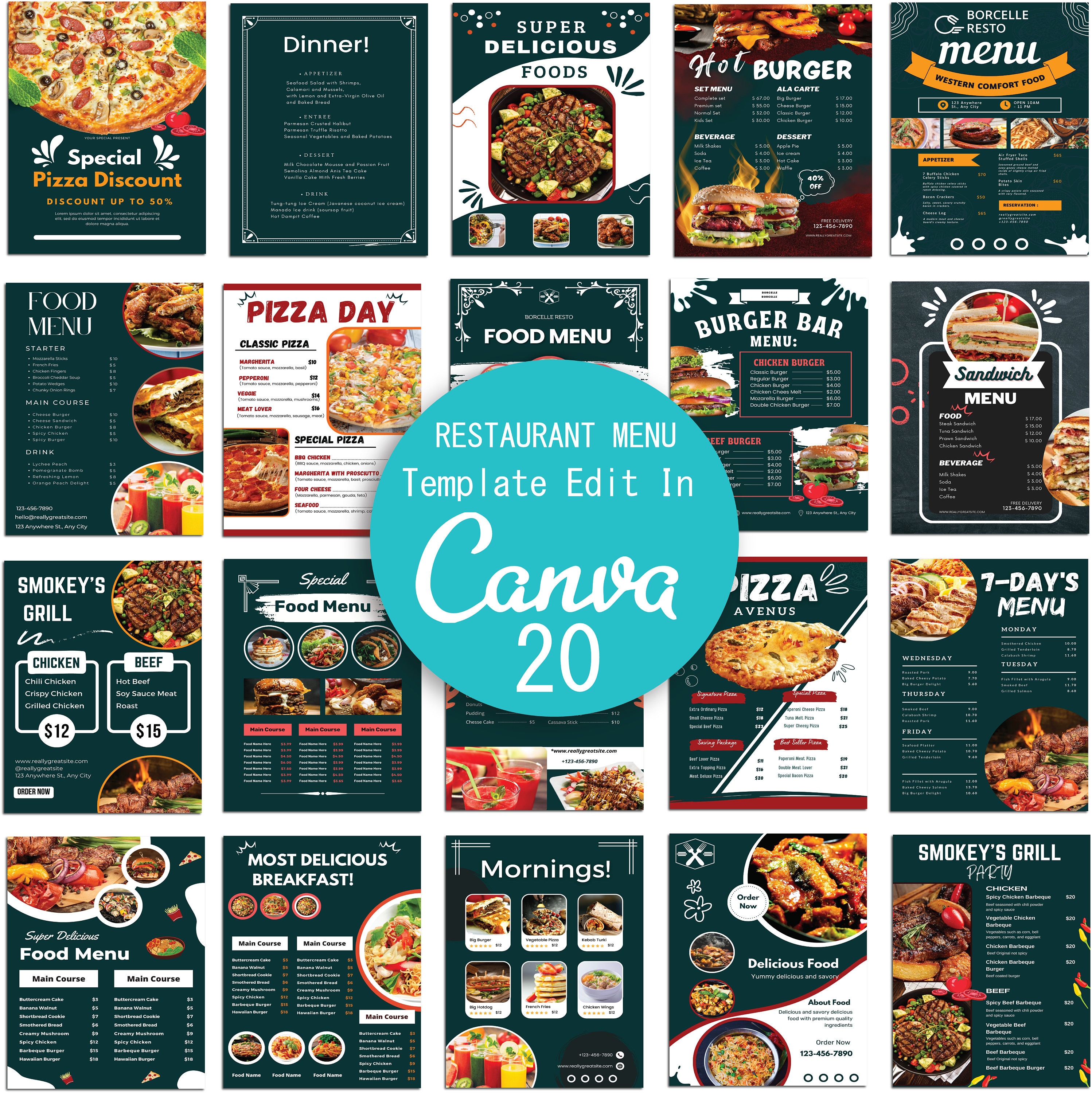 Restaurant Menu ,food Menu,restaurant Menu Template,editable Menu ...