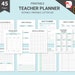 Editable Teacher Planner, Printable Teacher Planner,gifts for Teacher ...