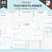 Editable Teacher Planner, Printable Teacher Planner,gifts for Teacher ...