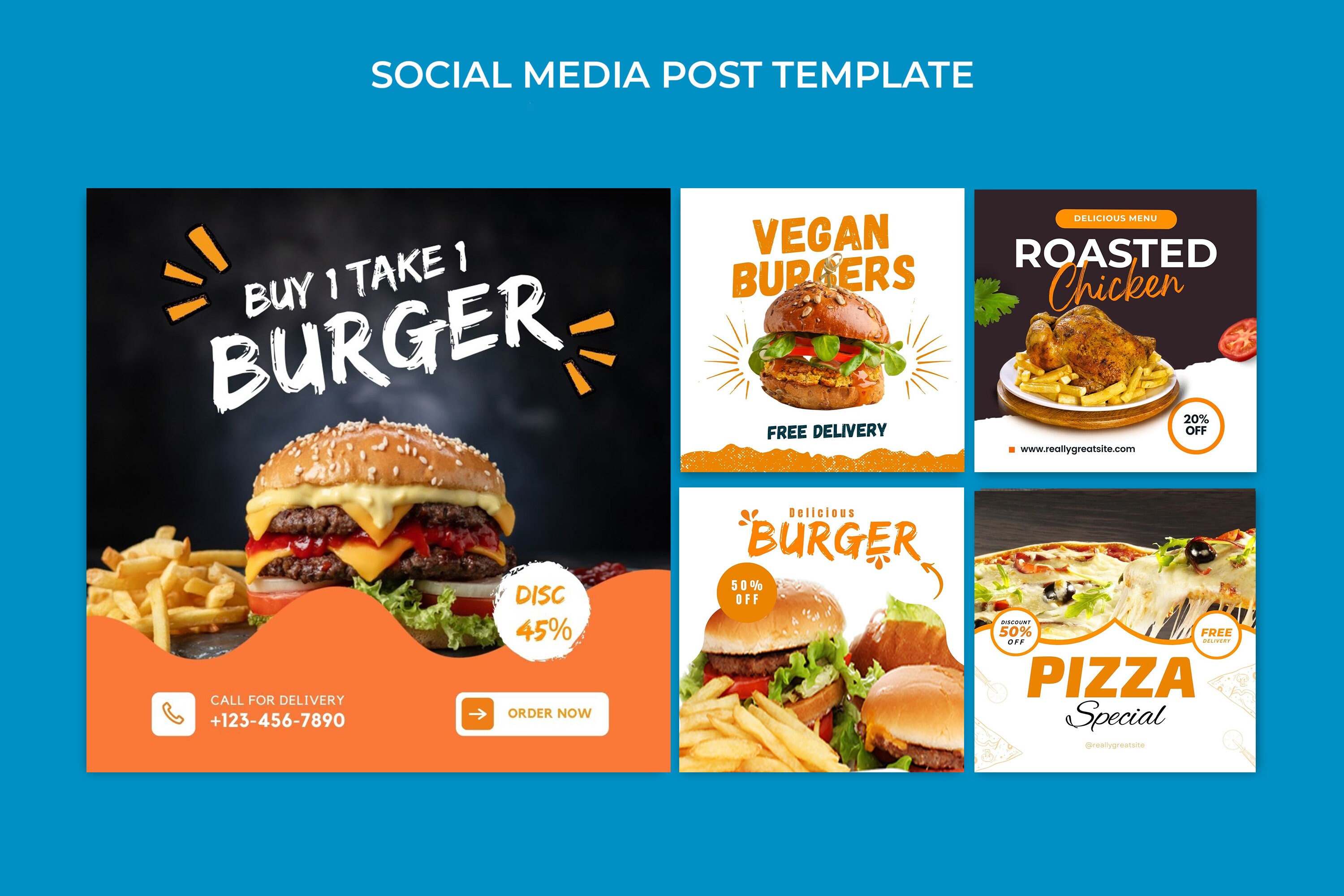 Food Instagram Template,restaurant Social Media Post Template,foodie ...
