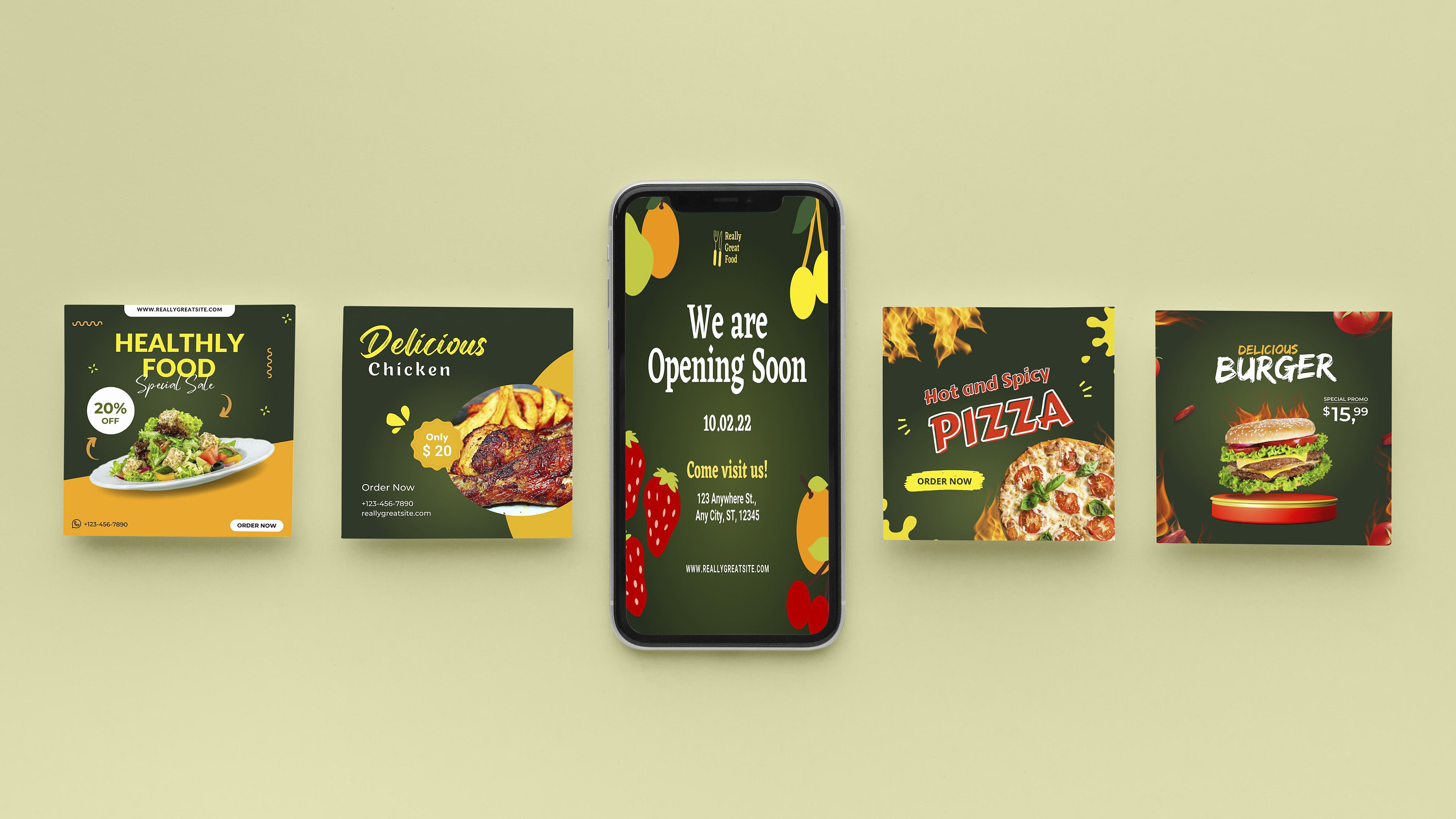 Food Blogger Instagram Templates| Recipe Ebook Branding | Foodie Canva ...