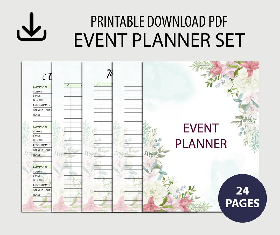 Event Planner Editable,party Planner,event Planner Printable,event ...