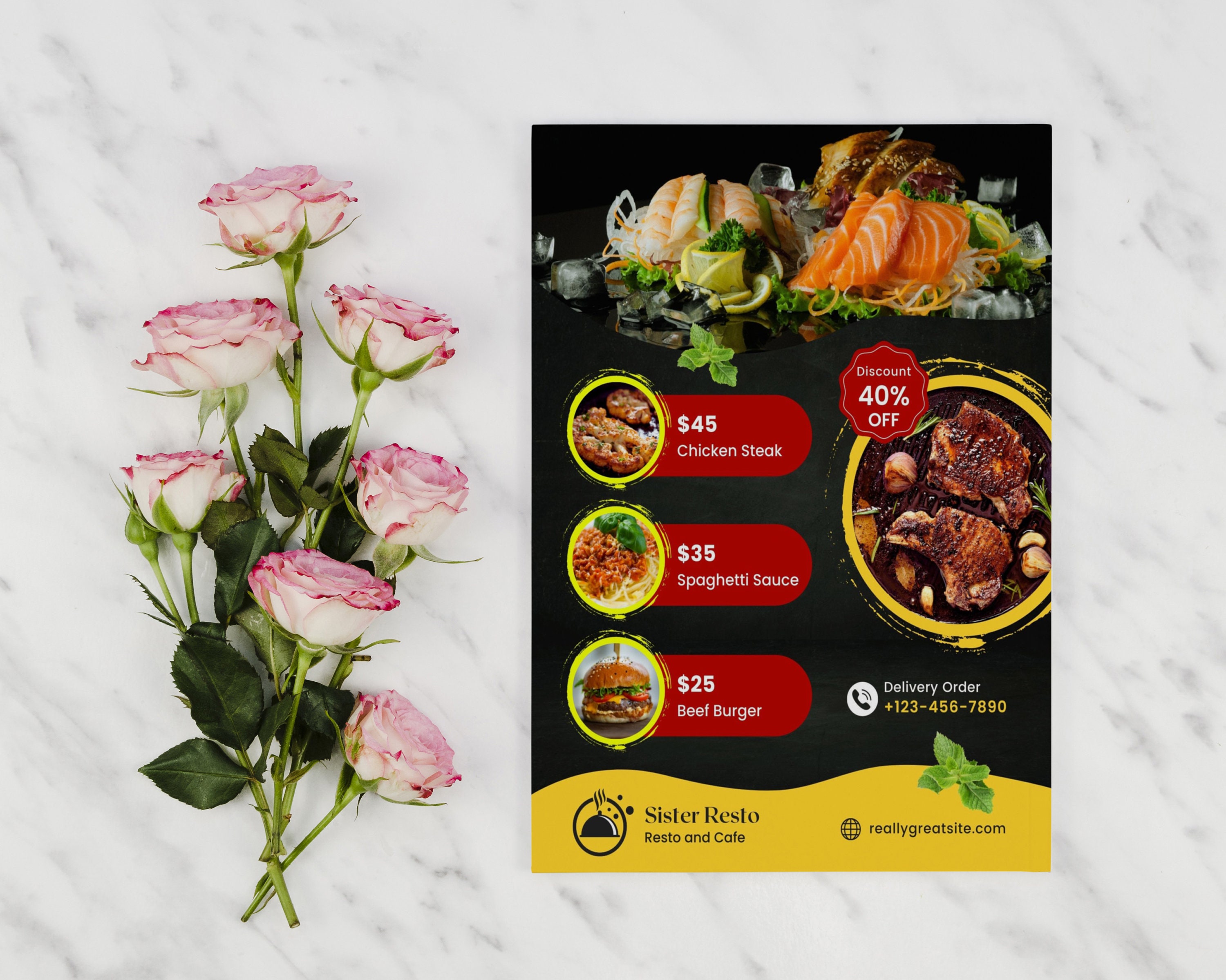 Simple Menu Template,restaurant Food Menu, Business Menu Template ...