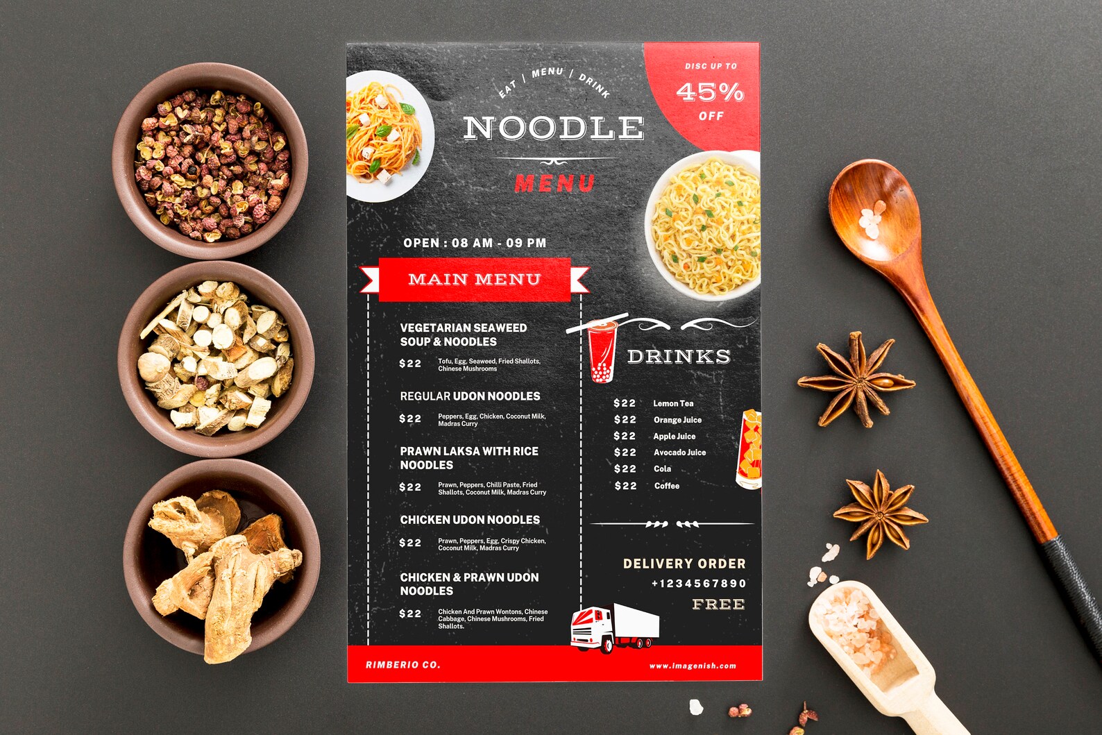 Food and Drink Menu Template, Restaurant Menu , Printable Food Menu ...