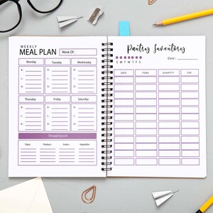 Meal Planner Editable | Daily Food Journal | Monthly Meal Tracker ...