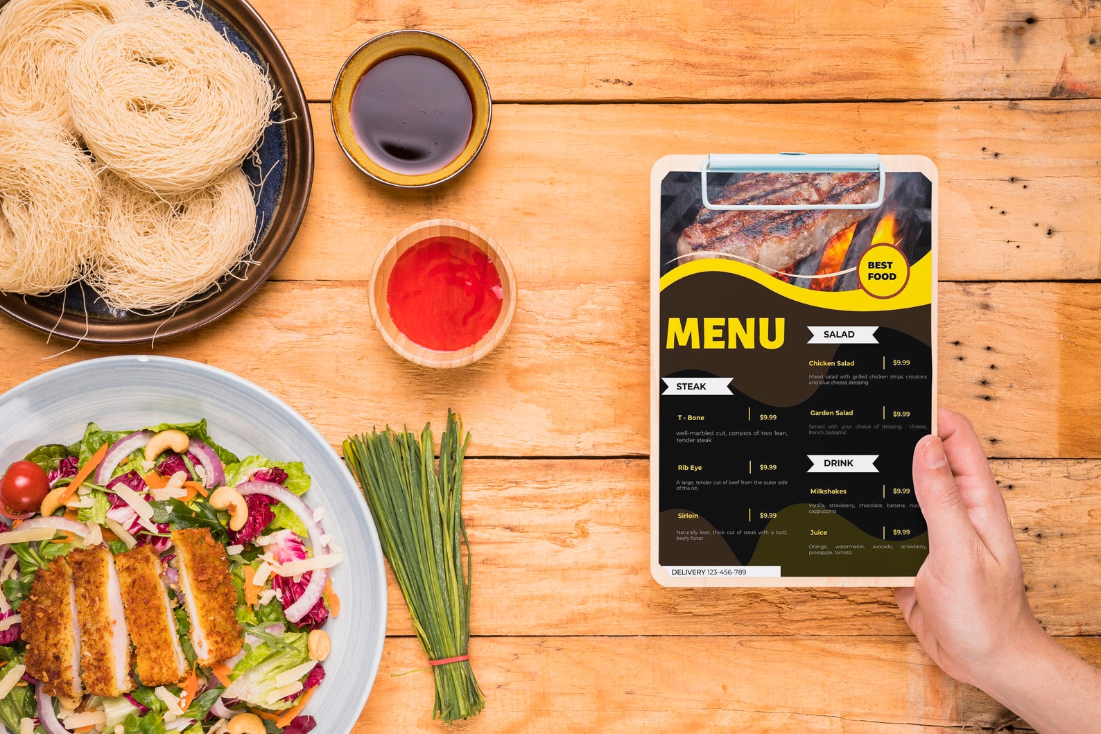 Food Menu Flyer Template,café Menu,restaurant Food Menu, Food & Drink ...