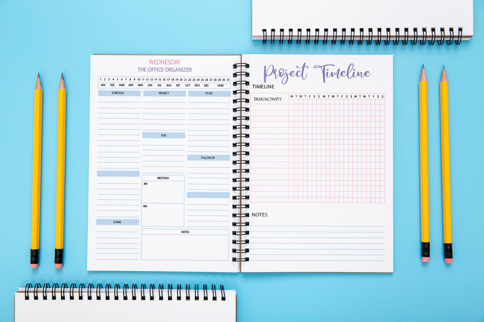 Office Work Planner,office Organizer,office Tasks Planner Set,project ...