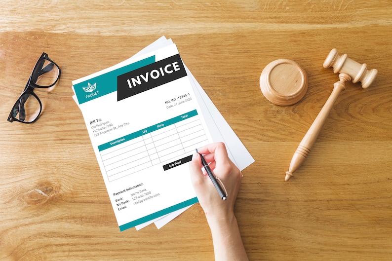 Editable Invoice Template , Modern Invoice ,minimalist Invoice,order ...