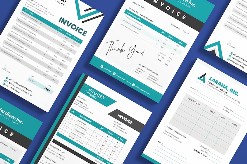 Editable Invoice Template , Modern Invoice ,minimalist Invoice,order ...