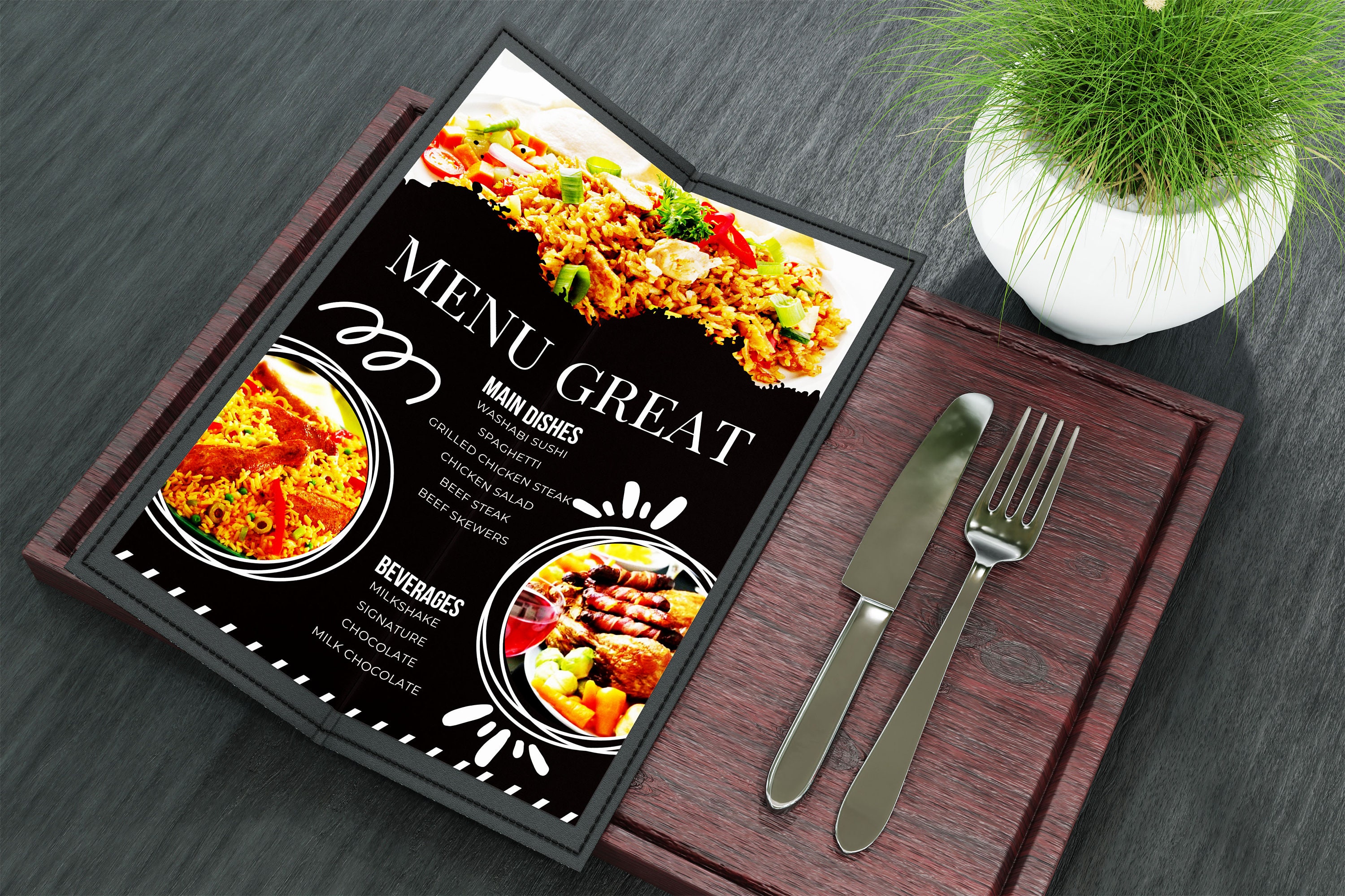 Food Menu Templaterestaurant Menu Canva Editable Menu - Etsy