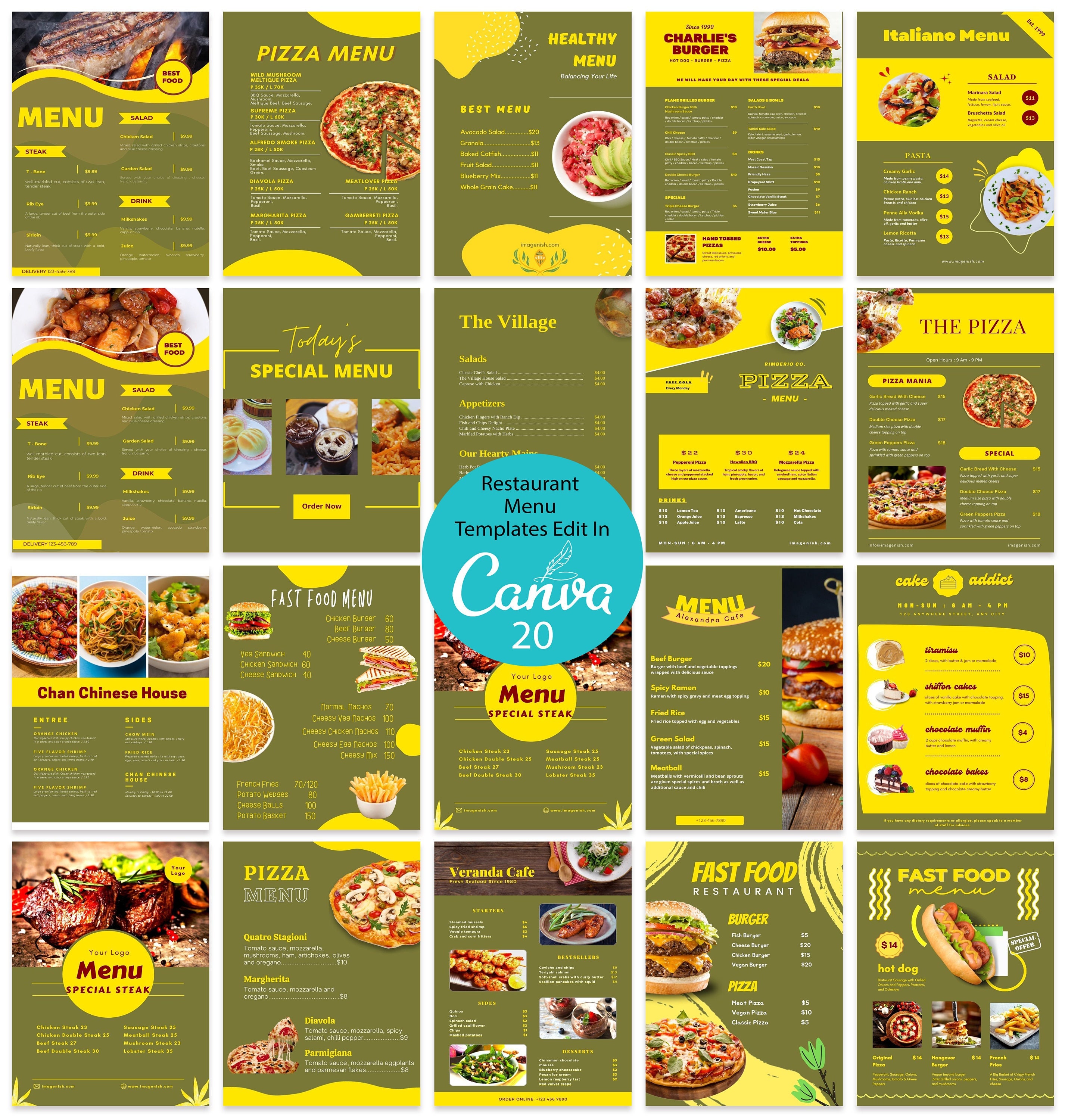 Simple Restaurant Menu Template,food Truck Menu Template, Restaurant ...