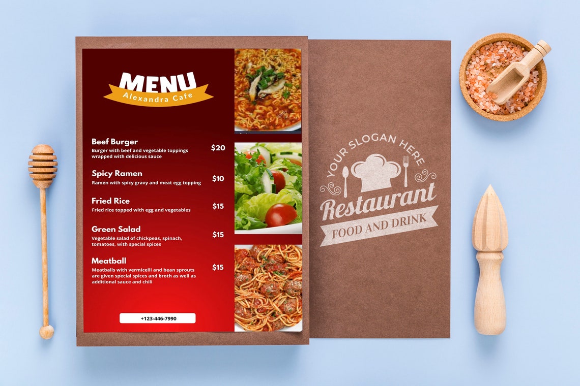 Restaurant Food Menu Template Fast Food Menu Template DIY - Etsy