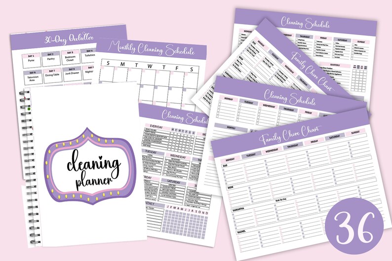 Cleaning Planner Editable, Cleaning Planner Printable, Cleaning ...