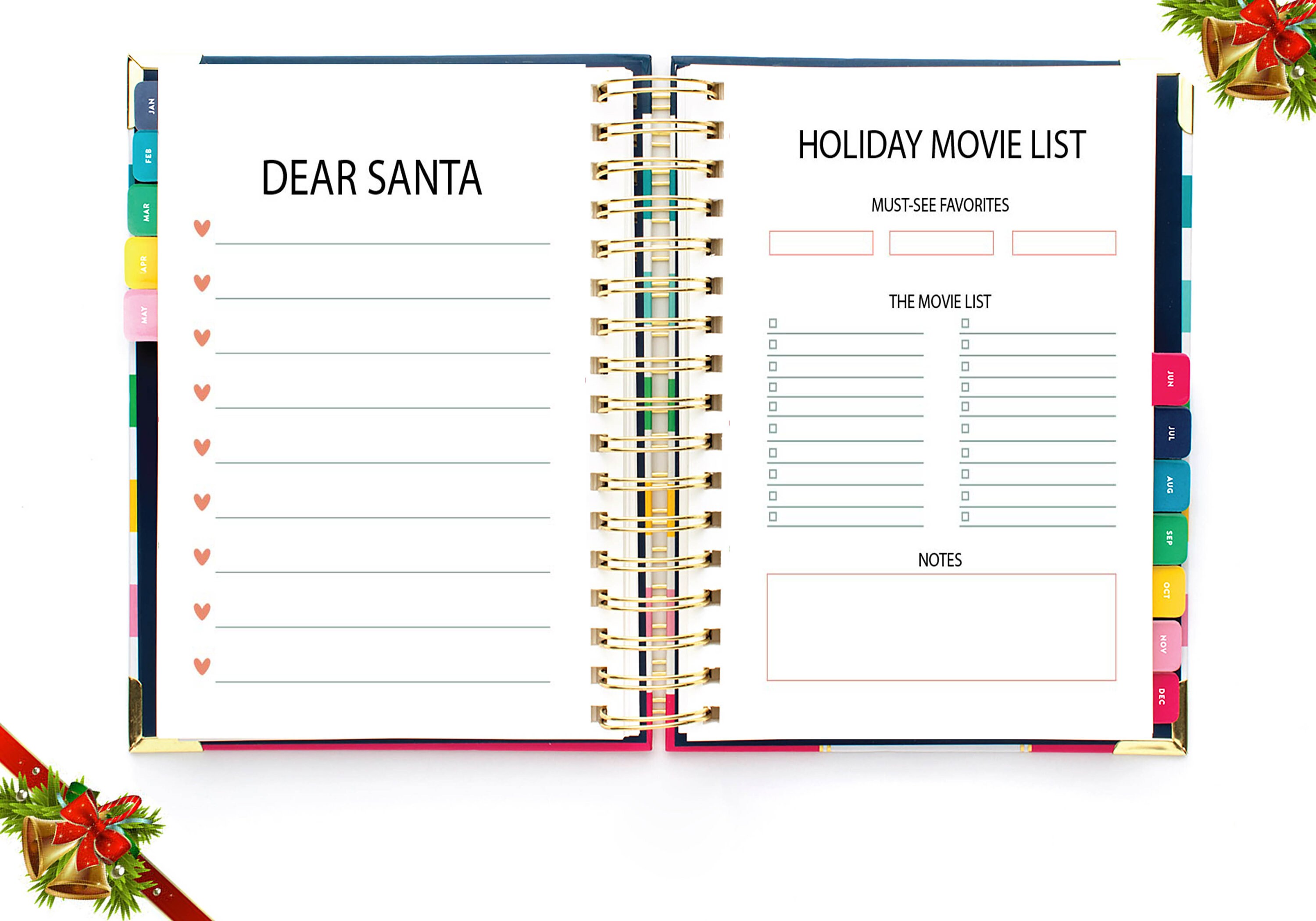 Christmas Planner, Christmas Planner Notebook, Holiday Planner ...