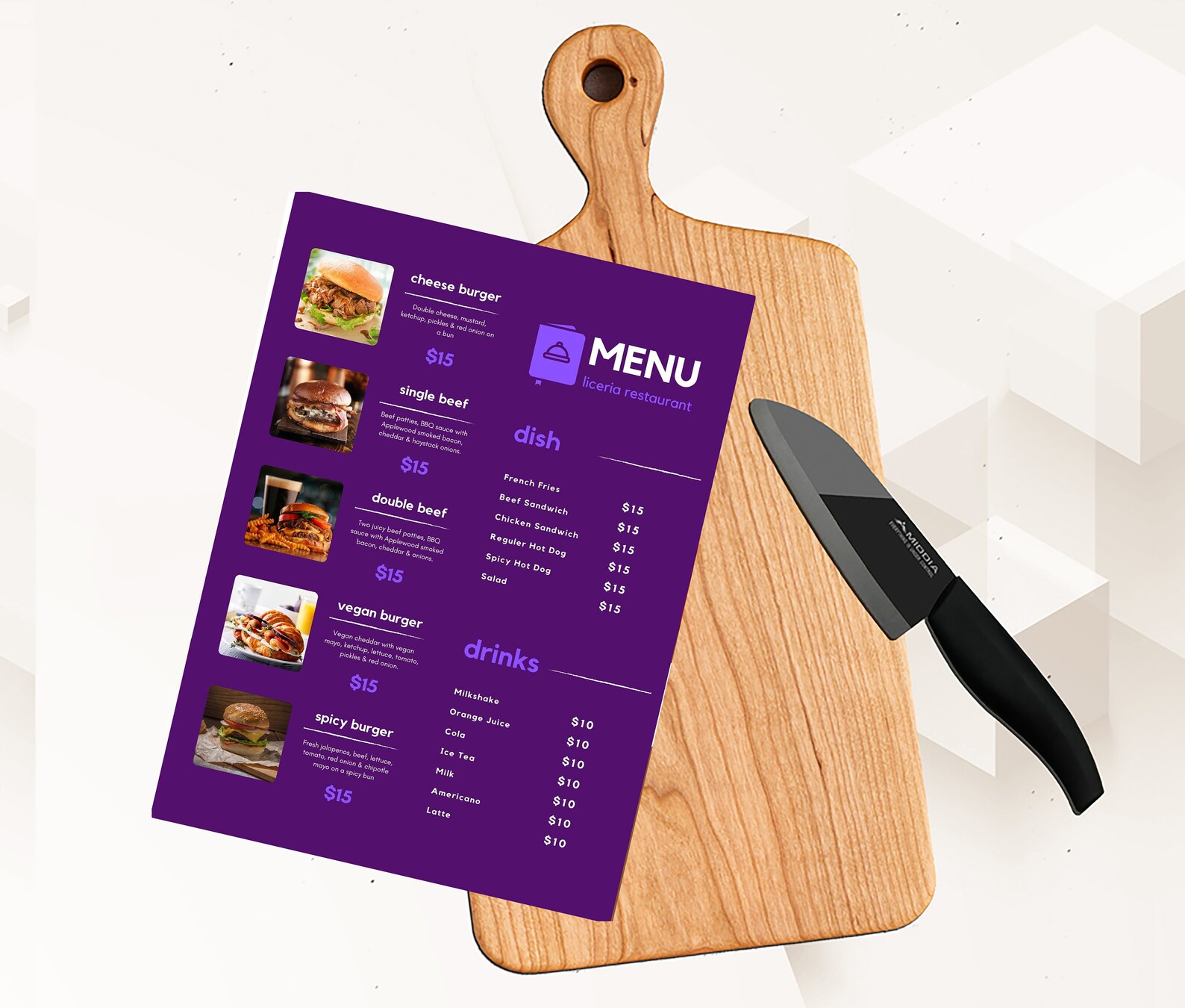 Menu Template Restaurant, Restaurant Menu Template, Restaurant Menu ...