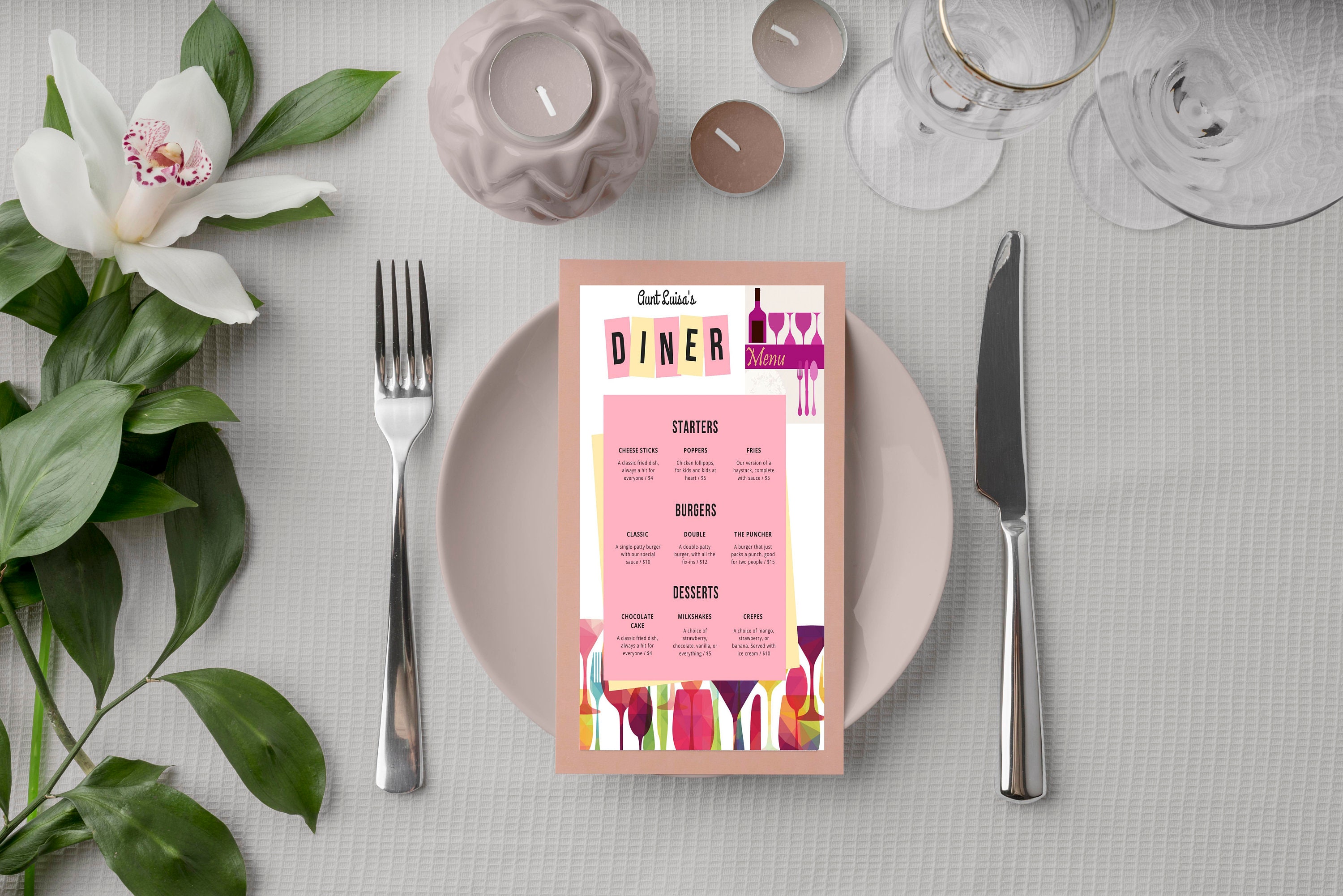 Food Menu Flyer Template,restaurant Flyer Template,printable Editable ...