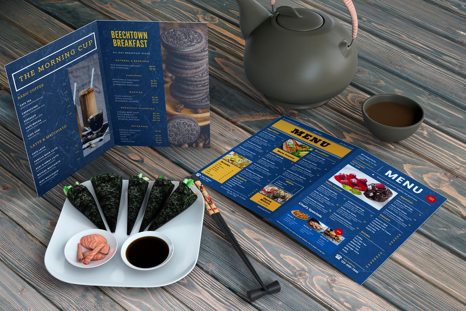 Restaurant Menu Template, Menu for Café, Restaurant Food Menu Editable ...