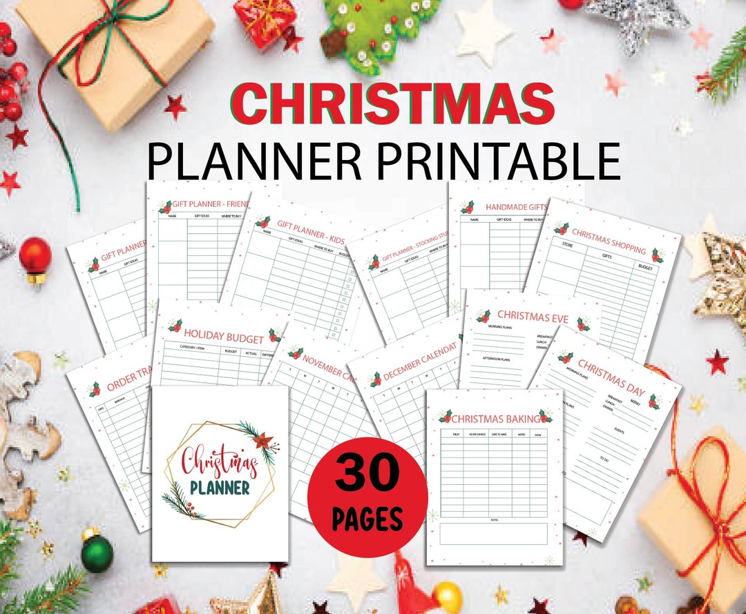 Christmas Planner Printable, Holiday Planner,christmas Organizer ...