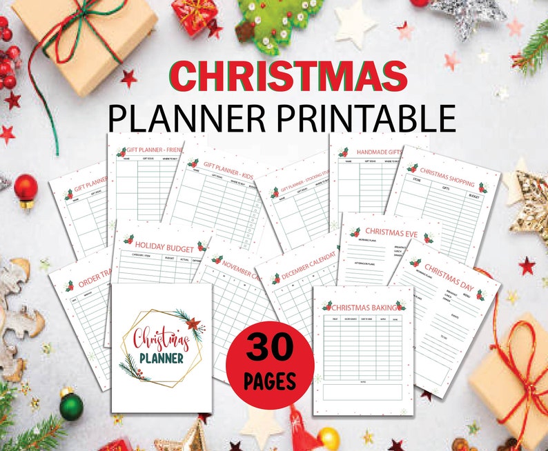 Christmas Planner Printable, Holiday Planner,christmas Organizer ...