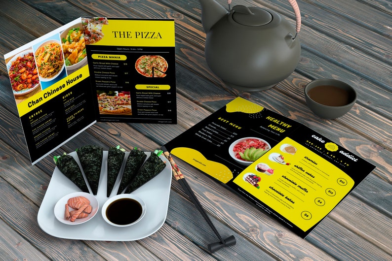 Food Menu Flyer Template,café Menu,restaurant Food Menu, Food & Drink ...