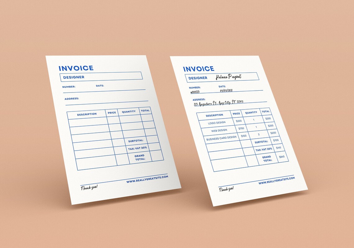 Invoice Editable Template,printable Invoice,order Form Invoice, Invoice ...