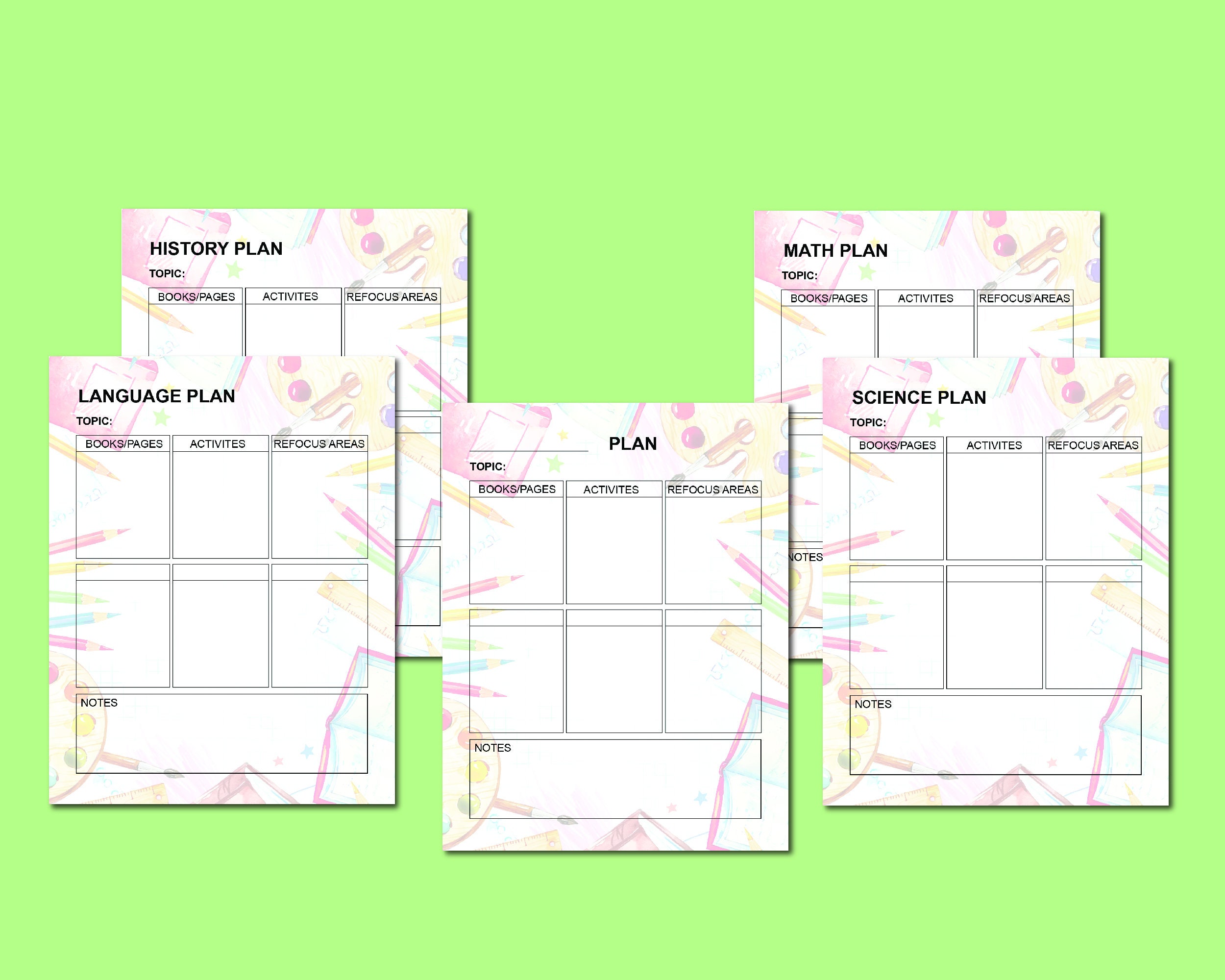 Homeschool Planner Bundle,homeschool Planner Printable,homeschool ...