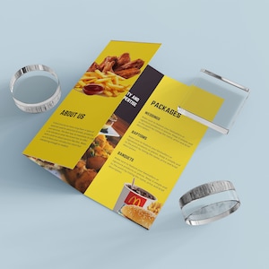 Food Trifold Brochure, Restaurant Brochure Design, Modern Food Shop ...