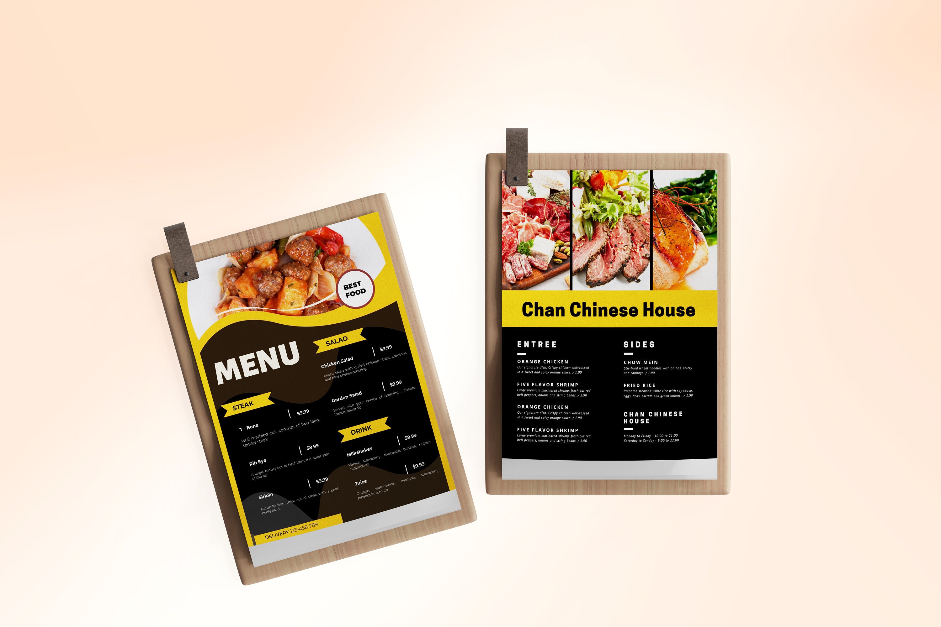 Custom Food Menu Flyer Template |restaurant Menu Template | Canva Food ...