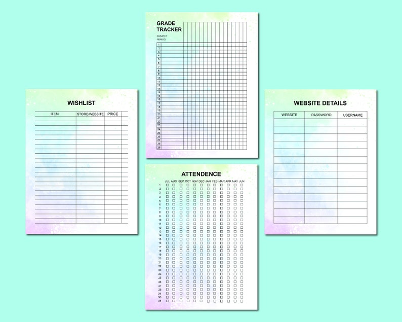Homeschool Planner Printable Homeschooling Academic Planner Study ...