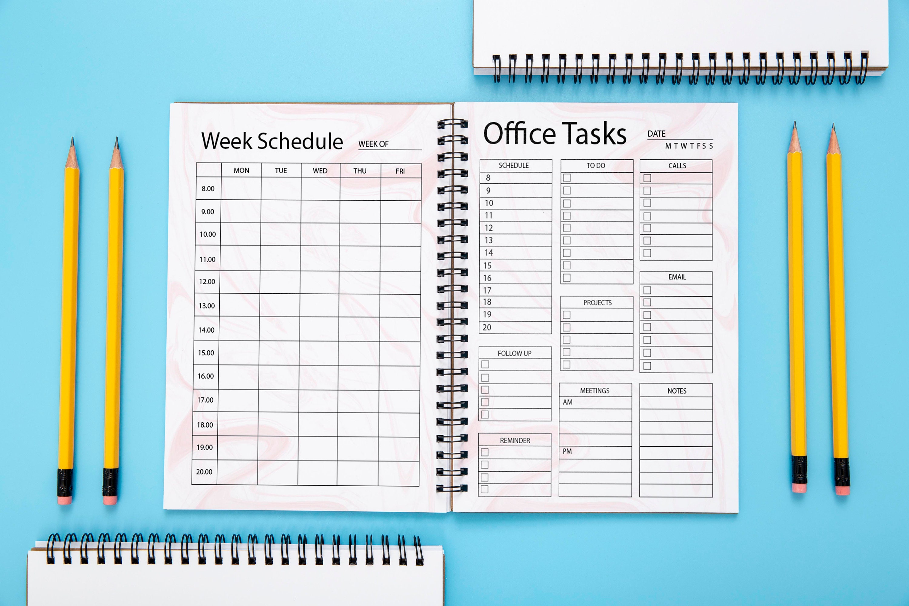 Office Organizer Printable Office Work Planner Office Task Tracker ...