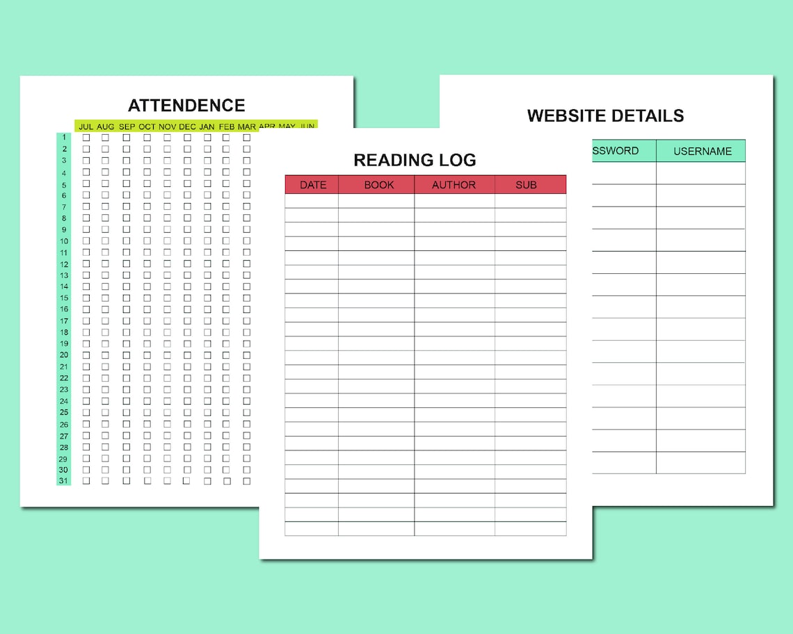Homeschool Planner Editable Homeschool Planner Printable - Etsy
