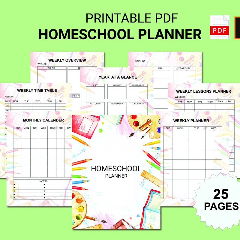 Printable Homeschool - Etsy