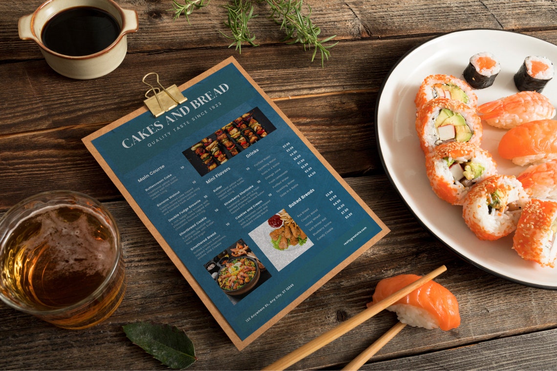 Modern Restaurant Menu Template | Printable Restaurant Menu Template ...