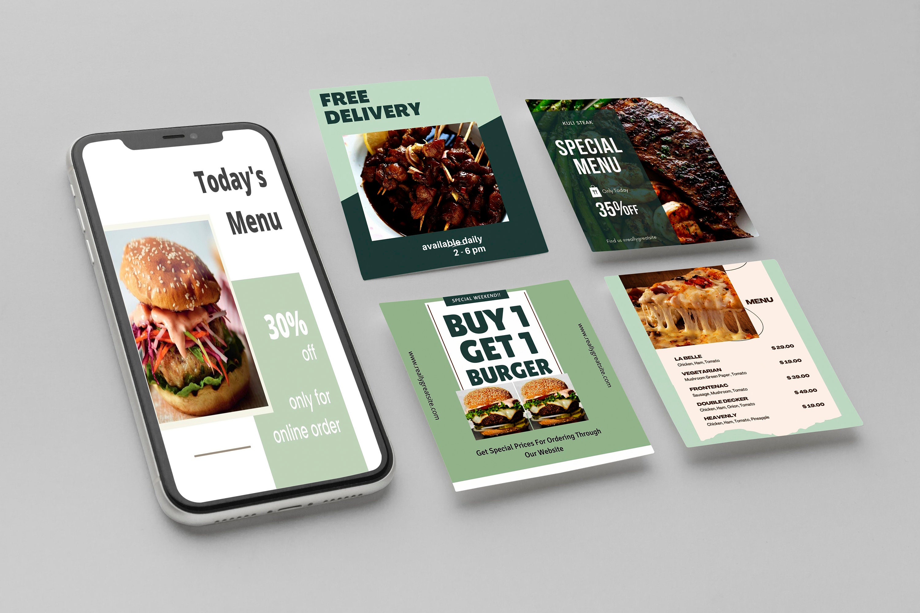 30 Social Media Post for Restaurants | Restaurant Instagram Templates ...