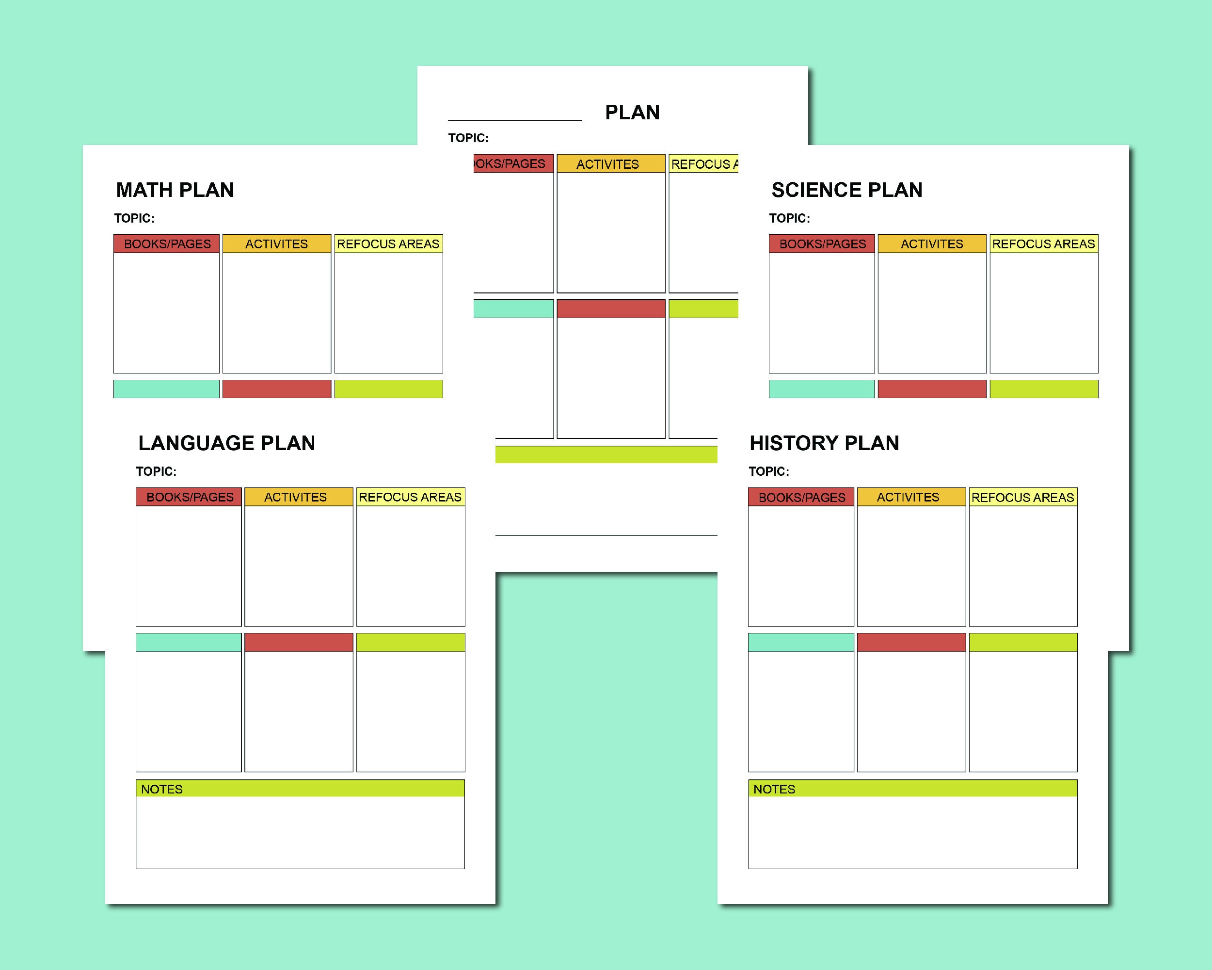 Homeschool Planner Editable Homeschool Planner Printable - Etsy