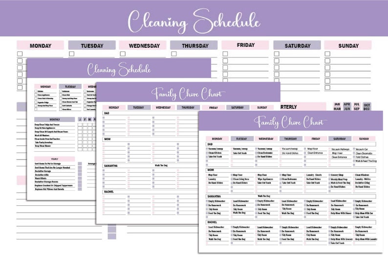 Cleaning Planner Editable, Cleaning Planner Printable, Cleaning ...