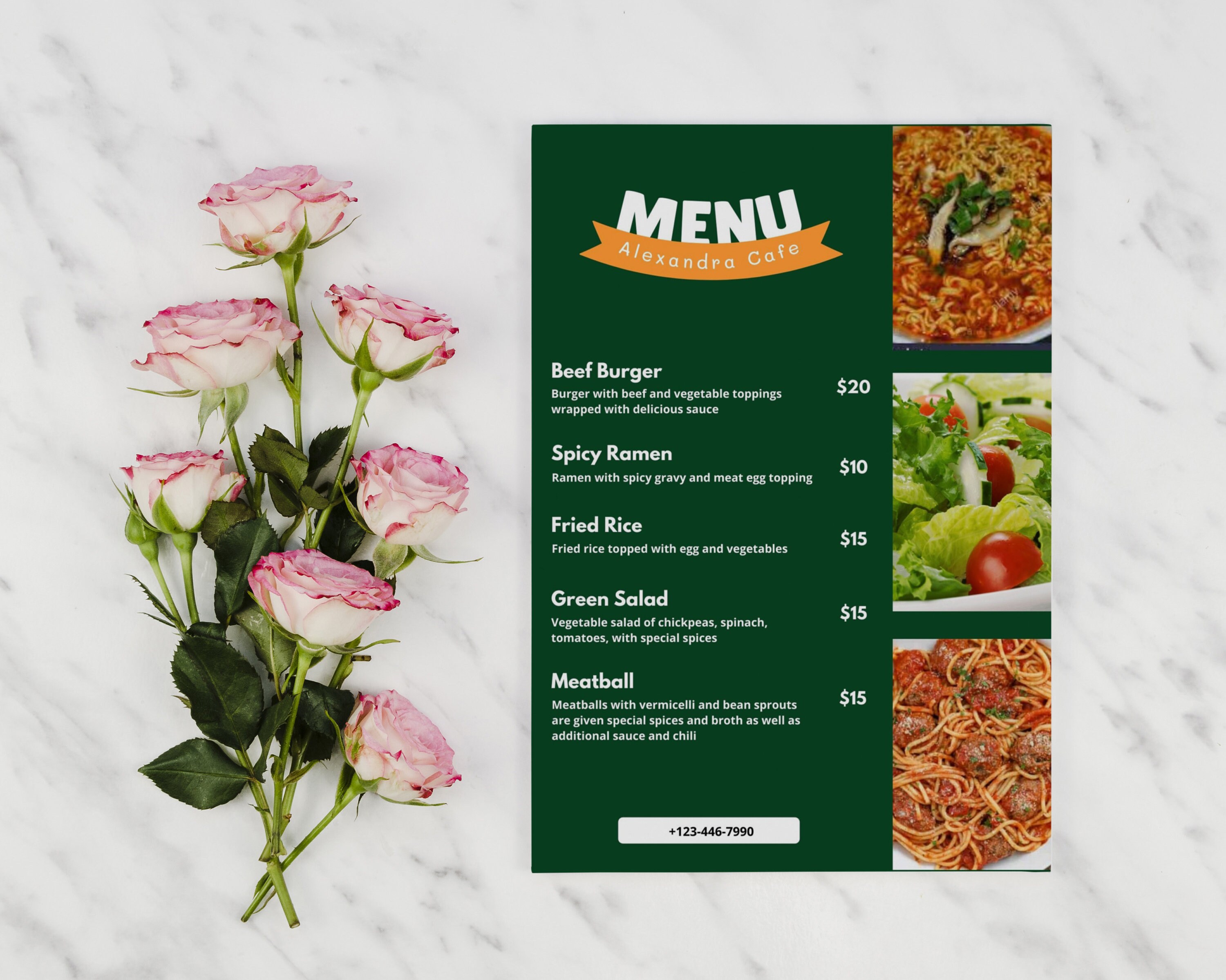 Simple Modern Food Menu Templates,printable Restaurant Menu,editable ...