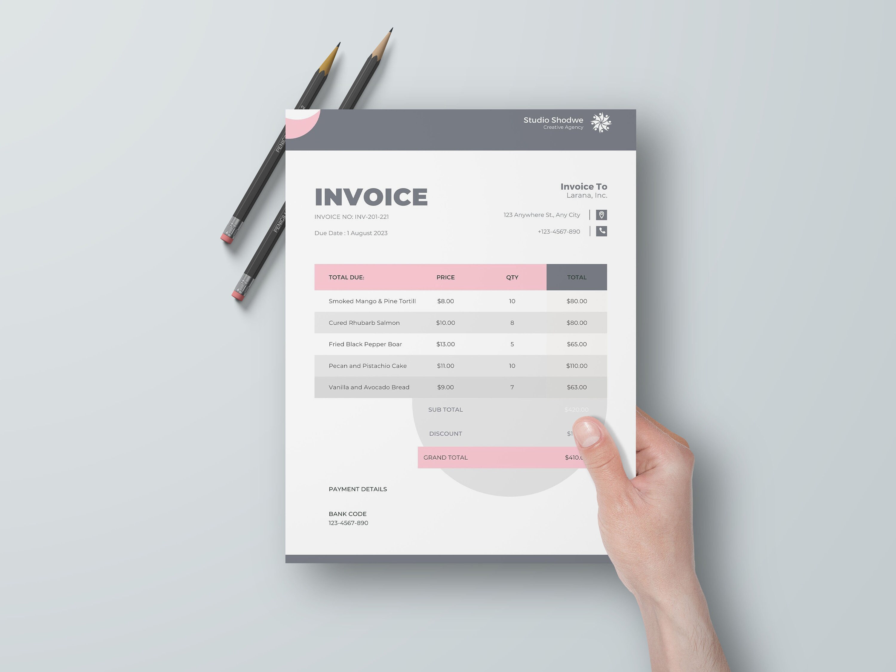 Invoice,invoice Template,invoice Printable, Order Form, Invoice , Canva ...