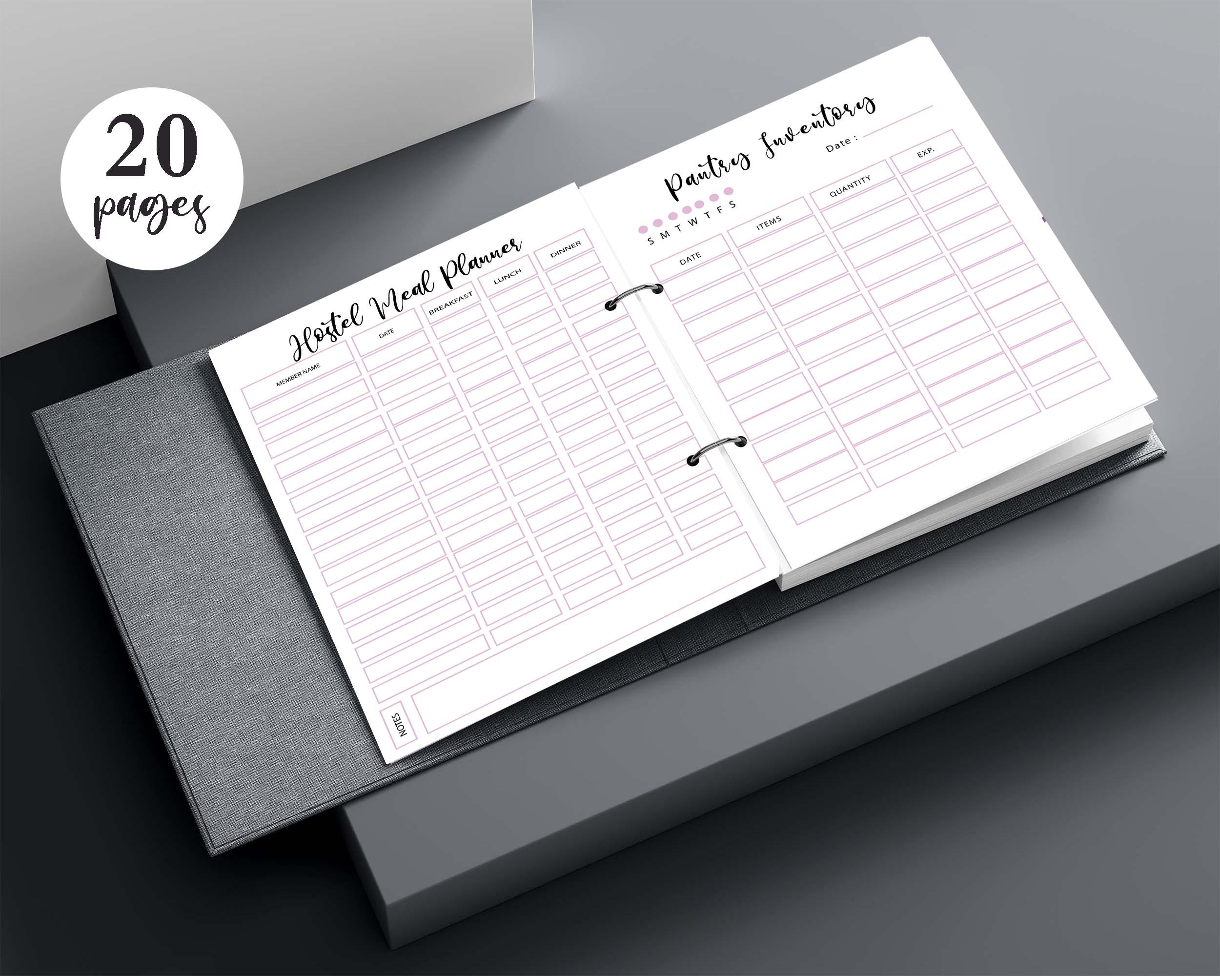 Meal Planner Printable | Diet Journal | Weekly Food Diary Bundle ...