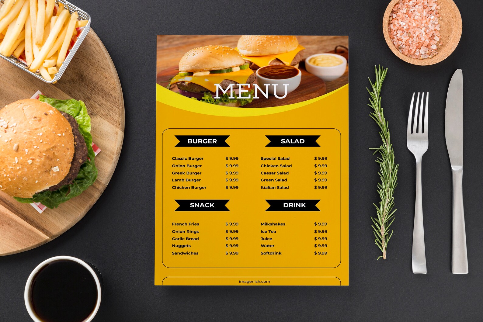 Food Menu Template,coffee Menu Template, DIY Restaurant Menu, Cafe Menu ...