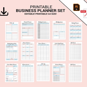 Business Planner Printable BUNDLE, Business Organizer, Small Business ...