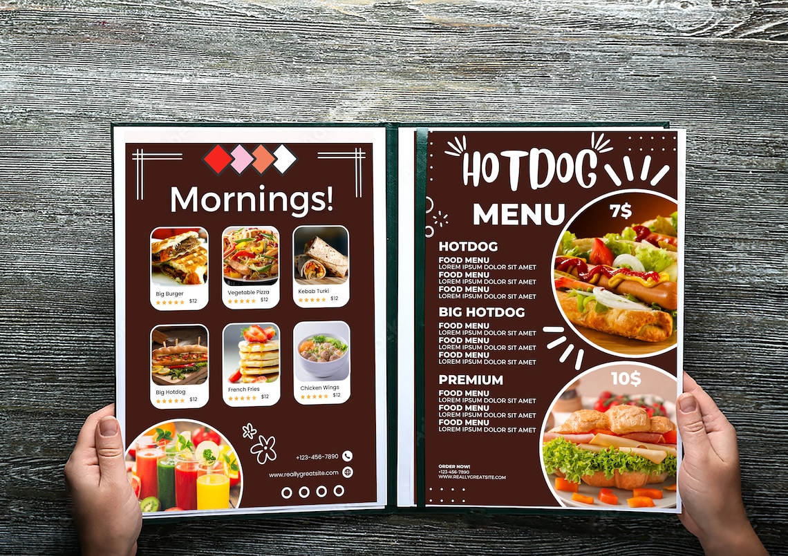 Editable Menu Template,cafe Menu,trendy Menu, Canva Editable Menu, Menu ...