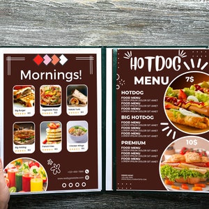 Editable Menu Template,cafe Menu,trendy Menu, Canva Editable Menu, Menu ...