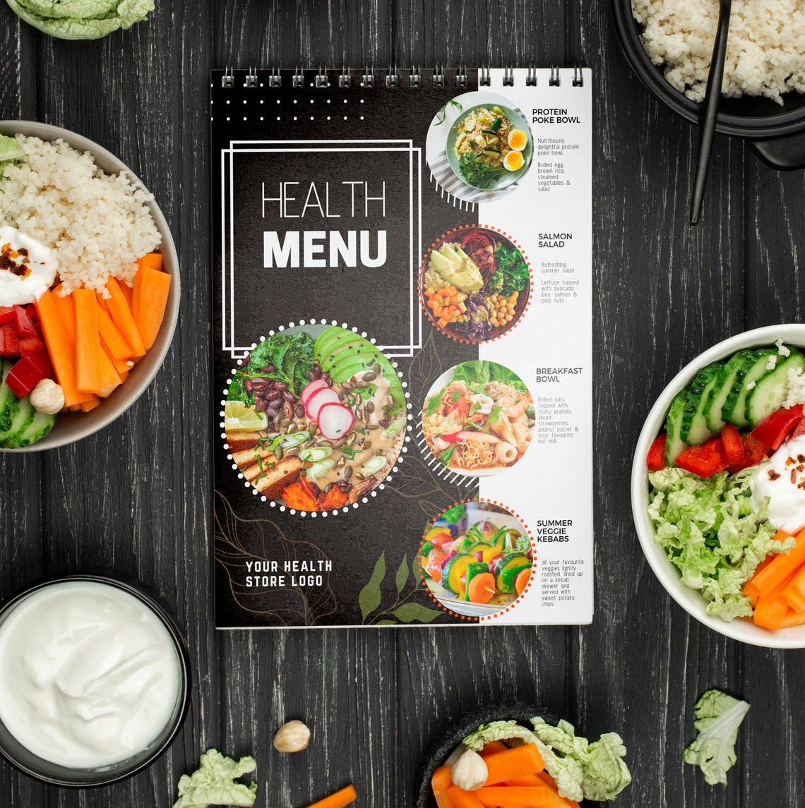 Canva Editable Menu, Digital Restaurant Menu Flyer Template,food Menu ...