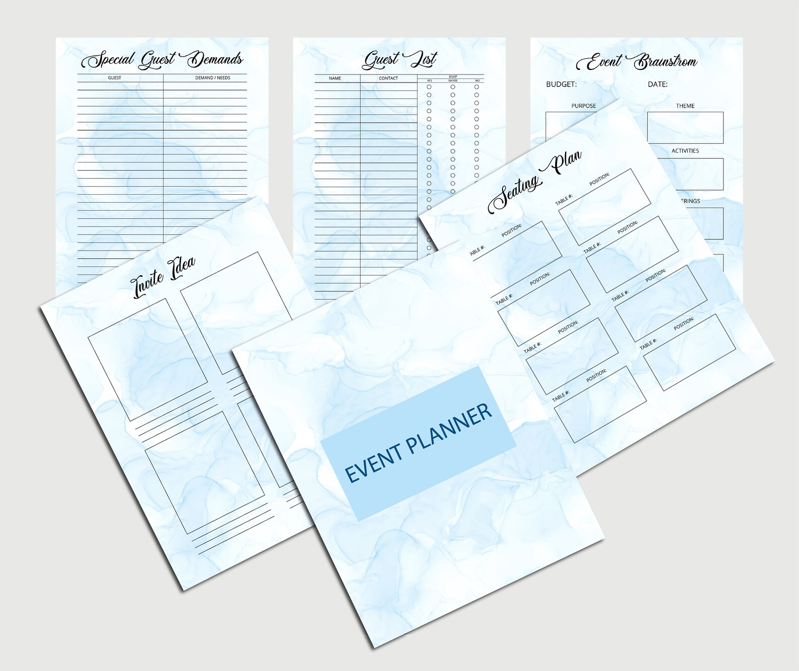 Event Planner Printable, Party Planner, Event Organizer,event Schedule ...