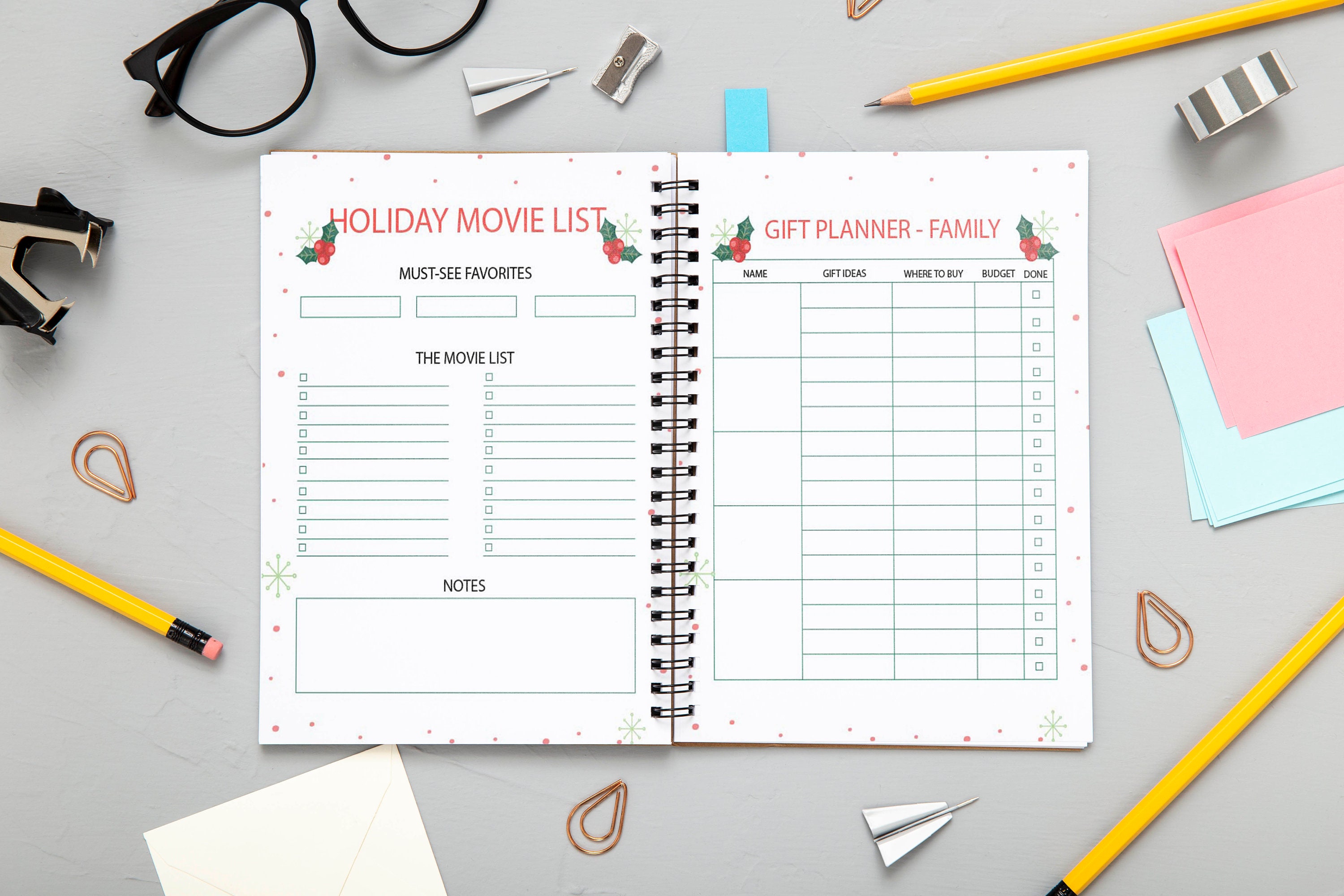 Christmas Planner Printable, Holiday Planner,christmas Organizer ...